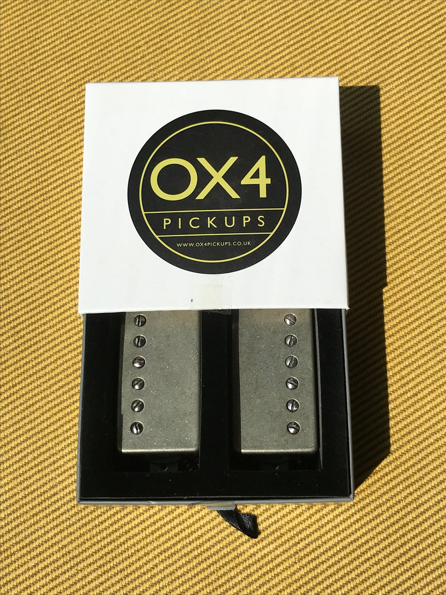 Custom Rock A5 "Oleg" PAF Humbucker set Aged Nickel Covers OX4 - Buy ...